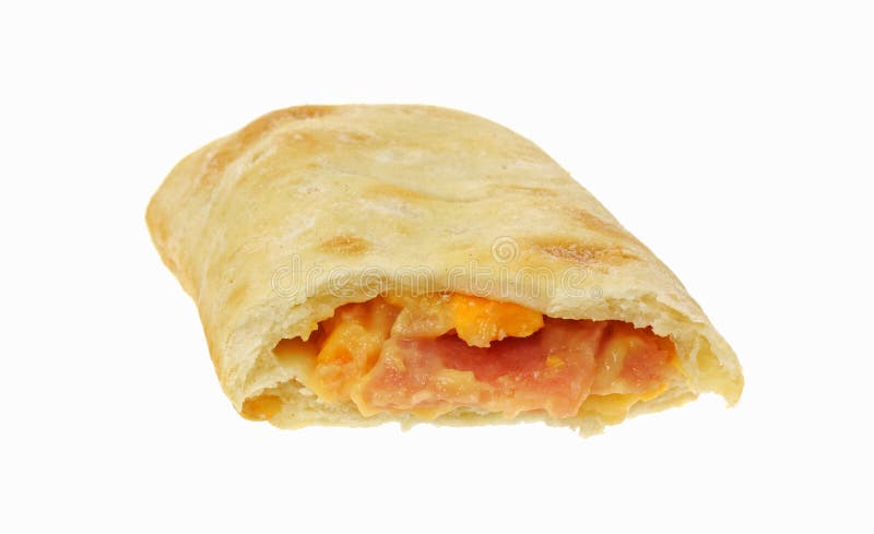 Ham and Cheese Turnover Close View Stock Photo - Image of baked ...