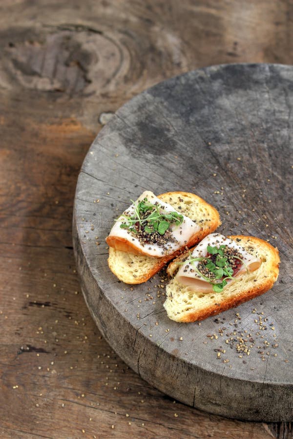 Ham cocktail stock photo. Image of board, food, brown - 62952560