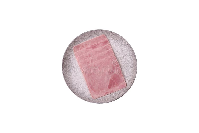 Ham Cut into Square Slices for Making Delicious Nutritious Sandwiches ...