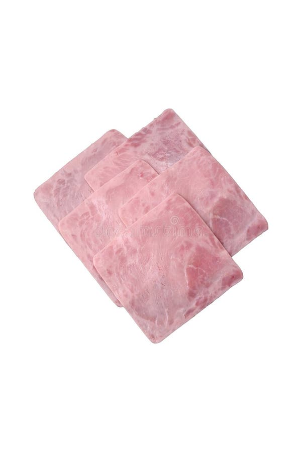 Ham Cut into Square Slices for Making Delicious Nutritious Sandwiches ...