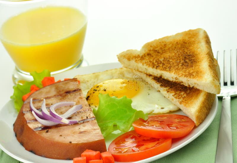 Ham and egg stock image. Image of meal, eggs, slice, yellow - 17041771