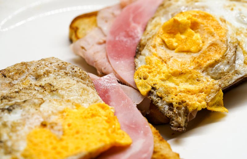 Ham and egg sandwich stock image. Image of golden, eggs - 71636687