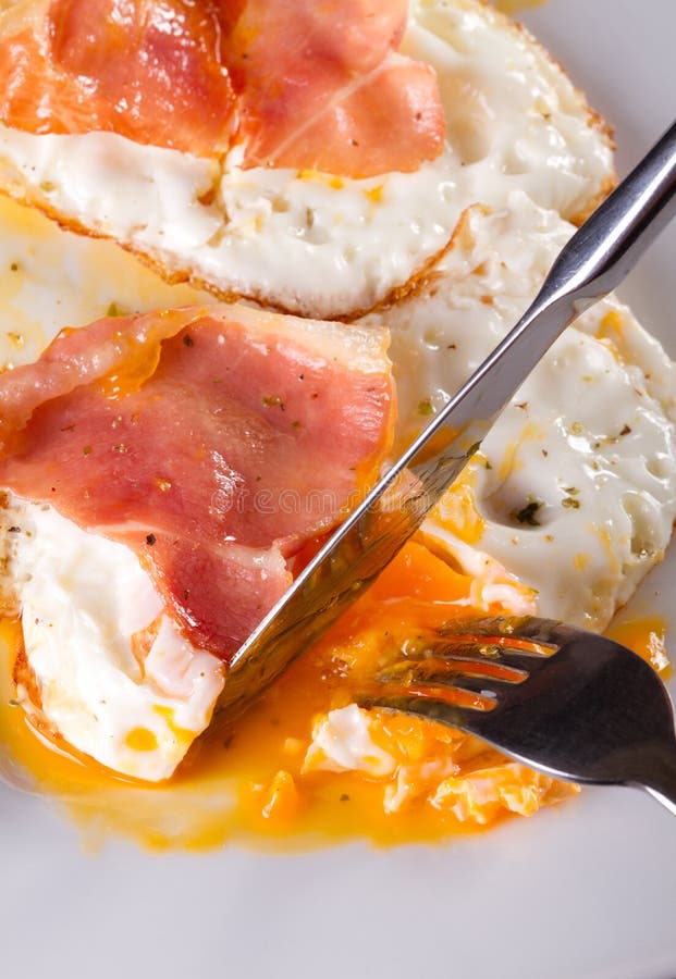 Ham and Eggs stock photo. Image of yolk, close, breakfast - 23141010