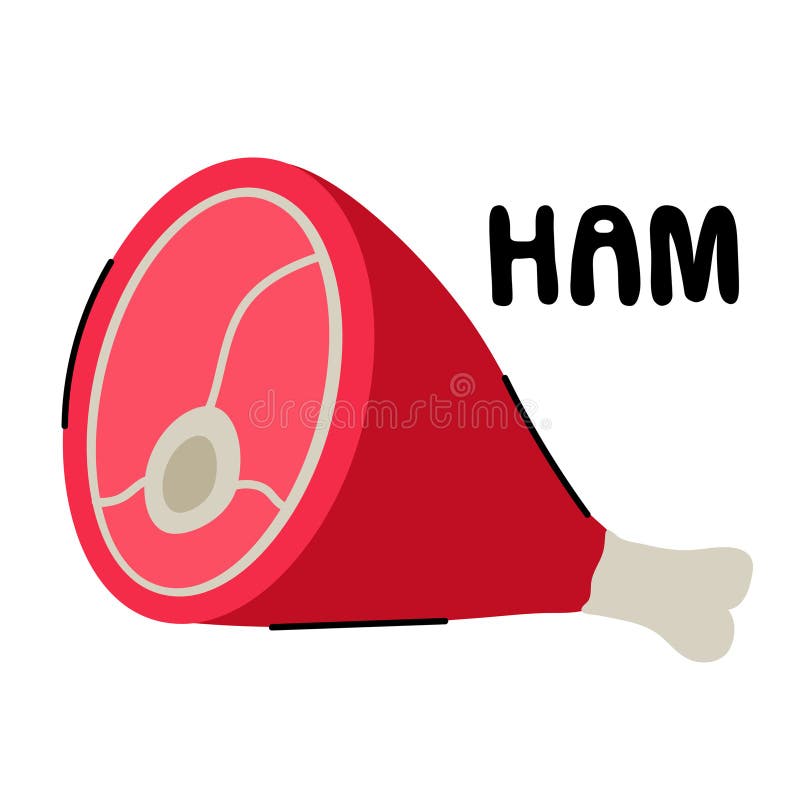 Ham Icon Clipart Logtotype Isolated Vector Illustration Stock ...