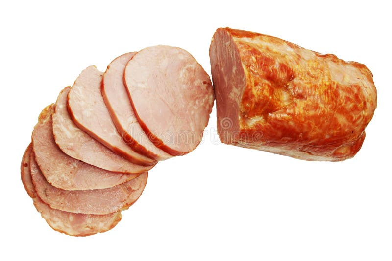 Ham isolated stock image. Image of christmas, cuisine - 28621723