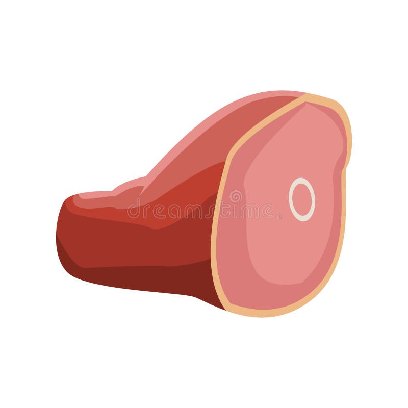 Ham Leg Icon, Colorful Design Stock Vector - Illustration of calorie ...
