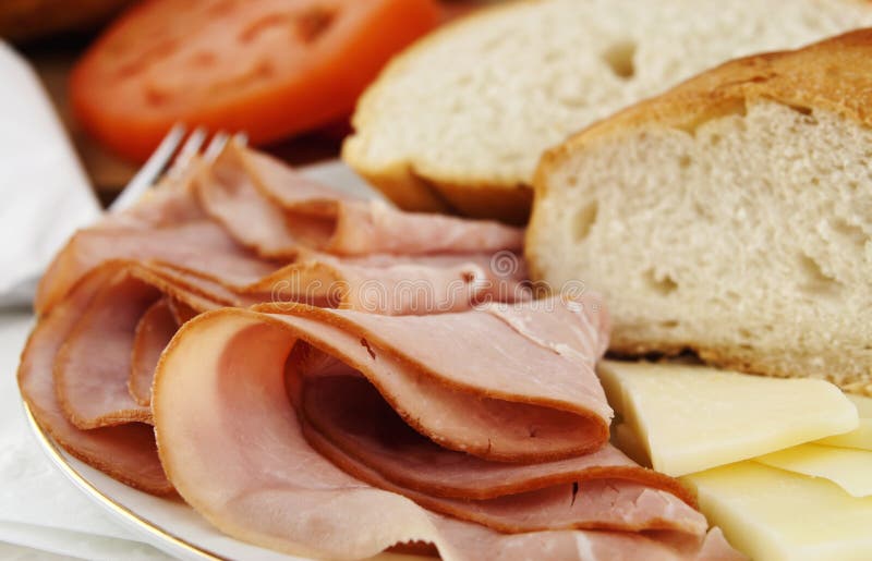 Ham lunch stock photo. Image of breakfast, ingredient - 26006232