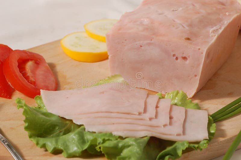 Ham made from turkey stock photo. Image of fresh, pink - 6175206