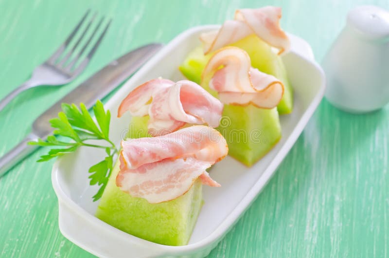 Ham and melon stock image. Image of prosciutto, delicious - 33586619