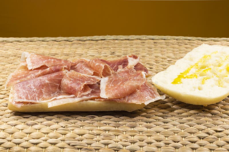 Ham and olive oil stock photo. Image of cured, food, healthy - 93245526