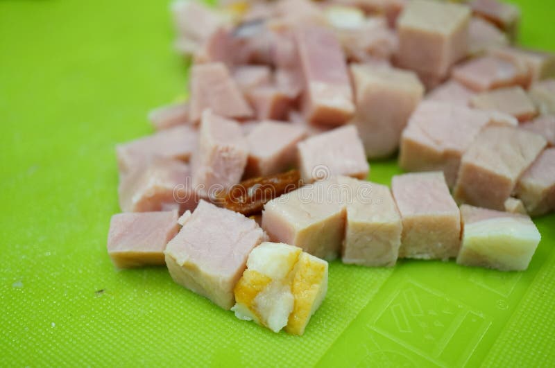 Ham pieces stock photo. Image of food, pieces, ingredient - 50958100