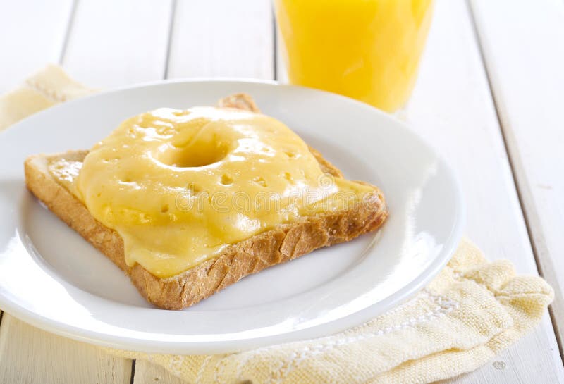 Ham, Pineapple and Cheese Toast Stock Image - Image of homemade ...