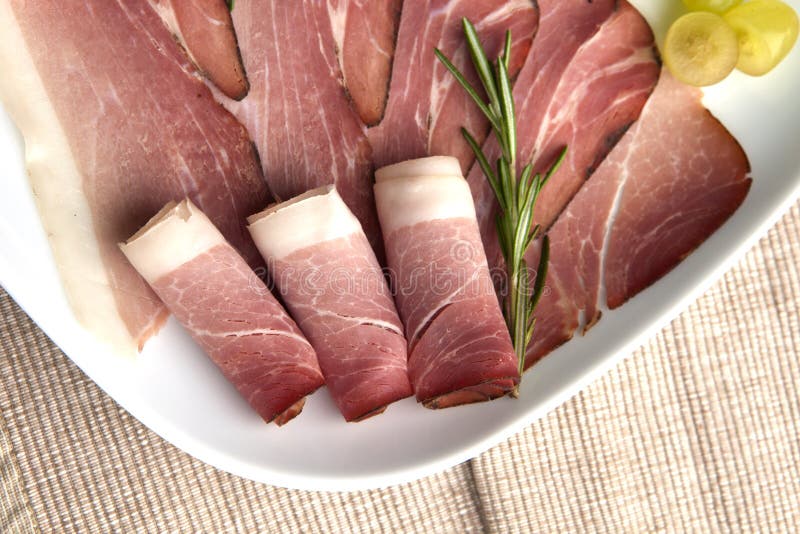 Ham plate stock photo. Image of food, buffet, culinary - 15064242