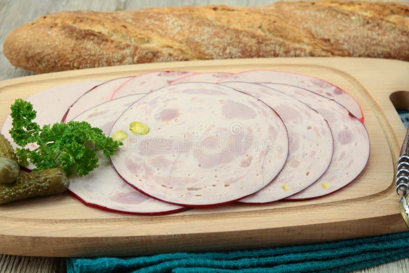 Ham rol stock image. Image of gourmet, smoked, meal - 162648823