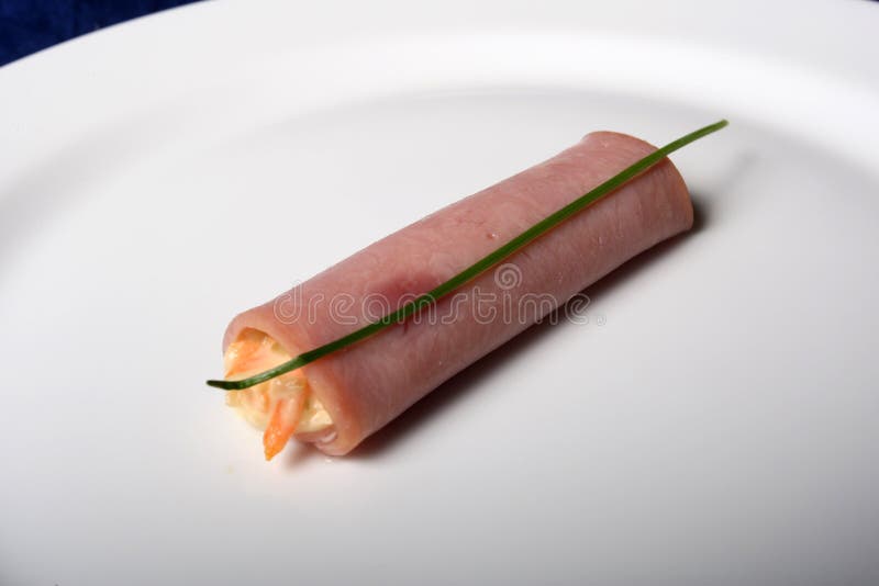 Ham roll stock photo. Image of meat, roll, plate, ingredients - 39465958