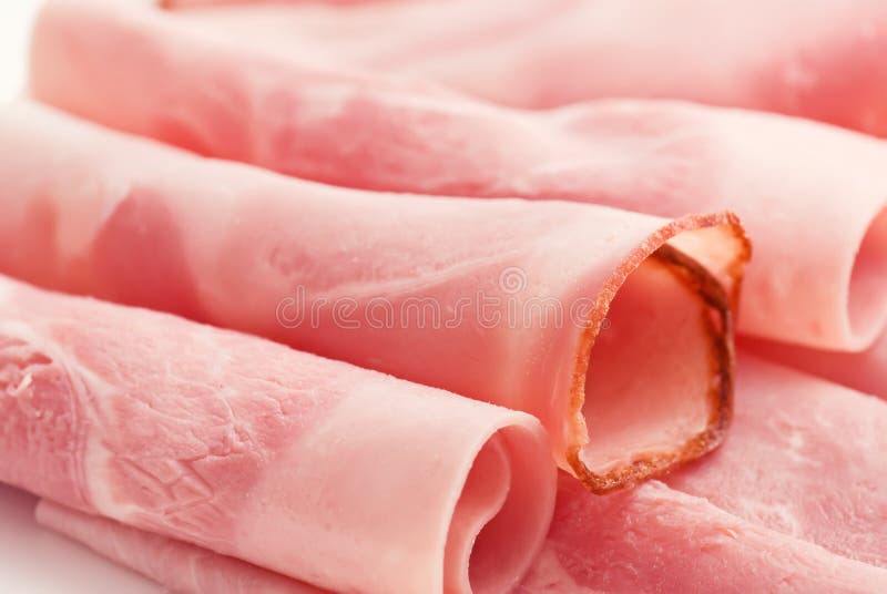 Ham rolled stock photo. Image of butcher, gammon, closeup - 12458792