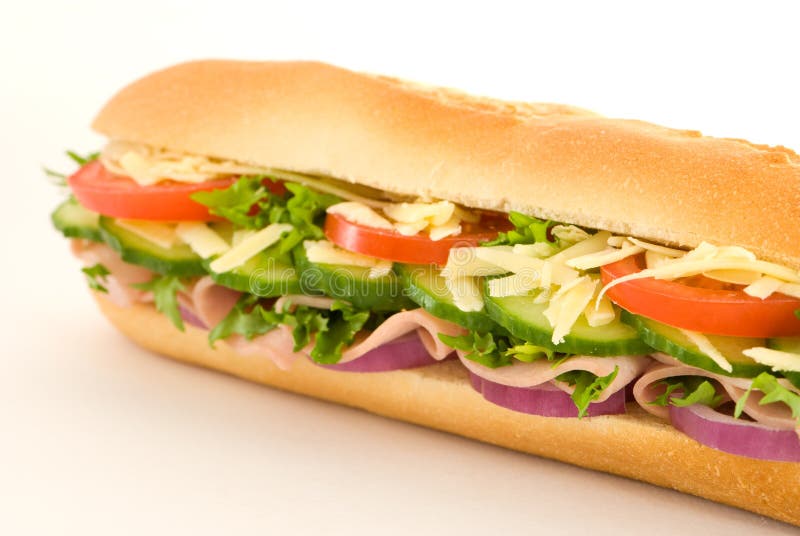 Ham Salad Roll stock photo. Image of fresh, healthy, lunch - 9585530