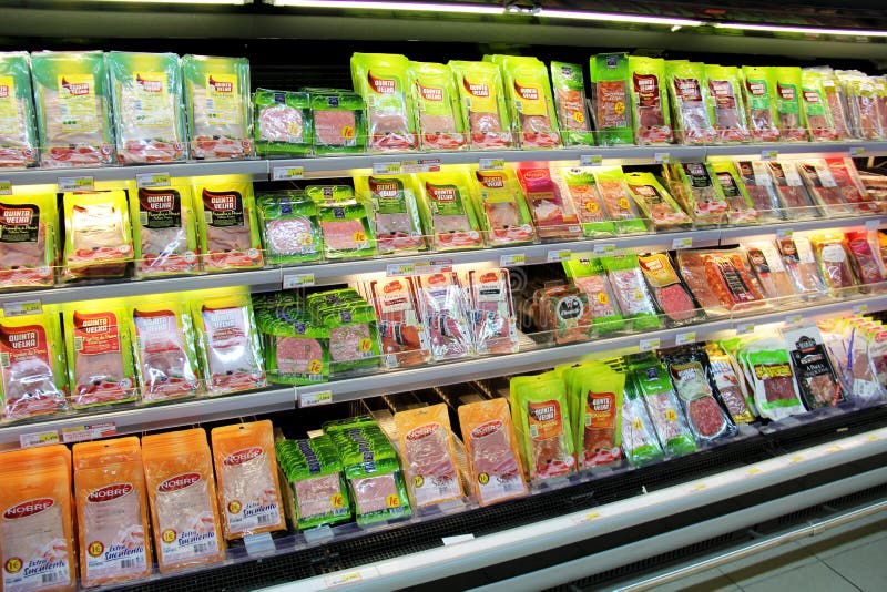 Meat Products at Supermarket Editorial Image - Image of pork, food ...