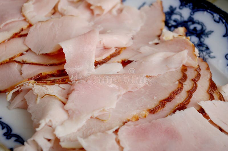 Ham - slices stock photo. Image of pink, italian, isolated - 17699684