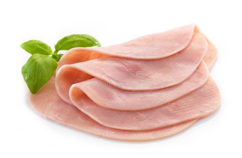 Ham slices stock image. Image of bacon, background, basil - 32873981