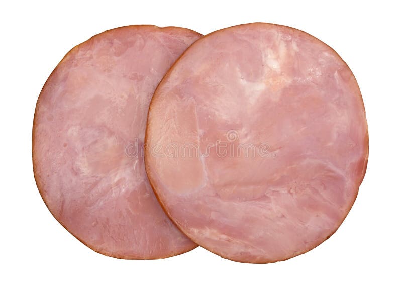 Ham Slices Top View stock image. Image of background - 54952965