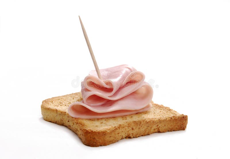 Ham snack. stock image. Image of food, sausage, dieting - 10412845