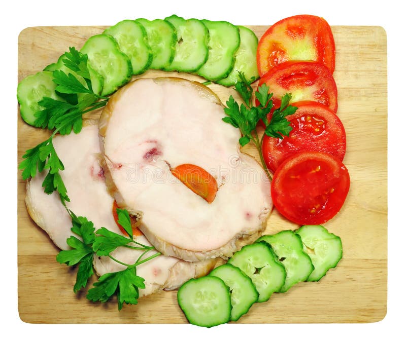 Ham with vegetables stock image. Image of closeup, tasty - 29510145