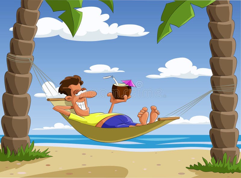 Hamac illustration de vecteur. Illustration du hamac - 17333207