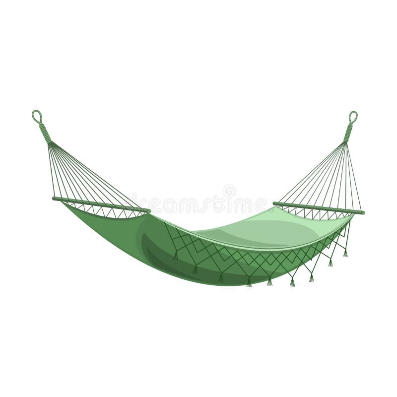 Hamaca Vector Icono Icono Vector Icono Aislado Sobre Fondo Blanco ...