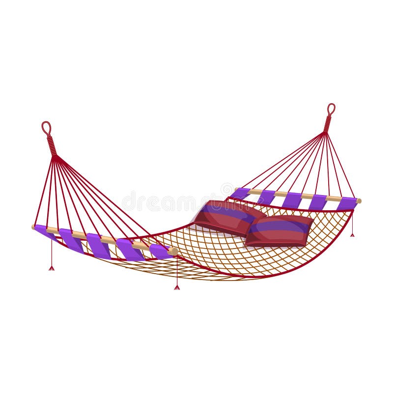 Hamaca Vector Icono Icono Vector Icono Aislado Sobre Fondo Blanco ...