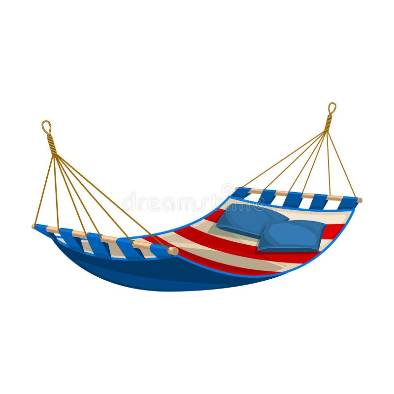 Hamaca Vector Icono Icono Vector Icono Aislado Sobre Fondo Blanco ...