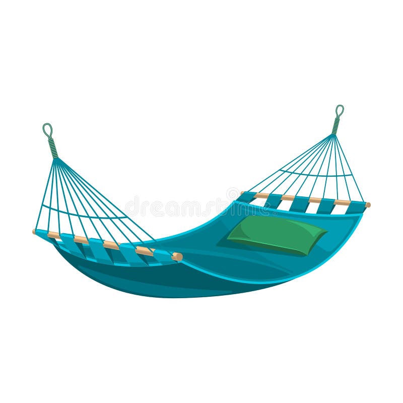 Hamaca Vector Icono Icono Vector Icono Aislado Sobre Fondo Blanco ...