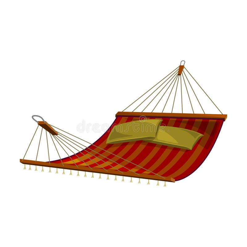 Hamaca Vector Icono Icono Vector Icono Aislado Sobre Fondo Blanco ...