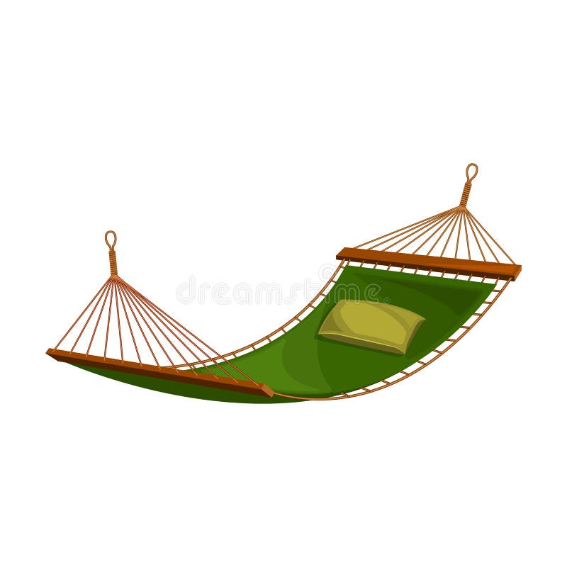 Hamaca Vector Icono Icono Vector Icono Aislado Sobre Fondo Blanco ...