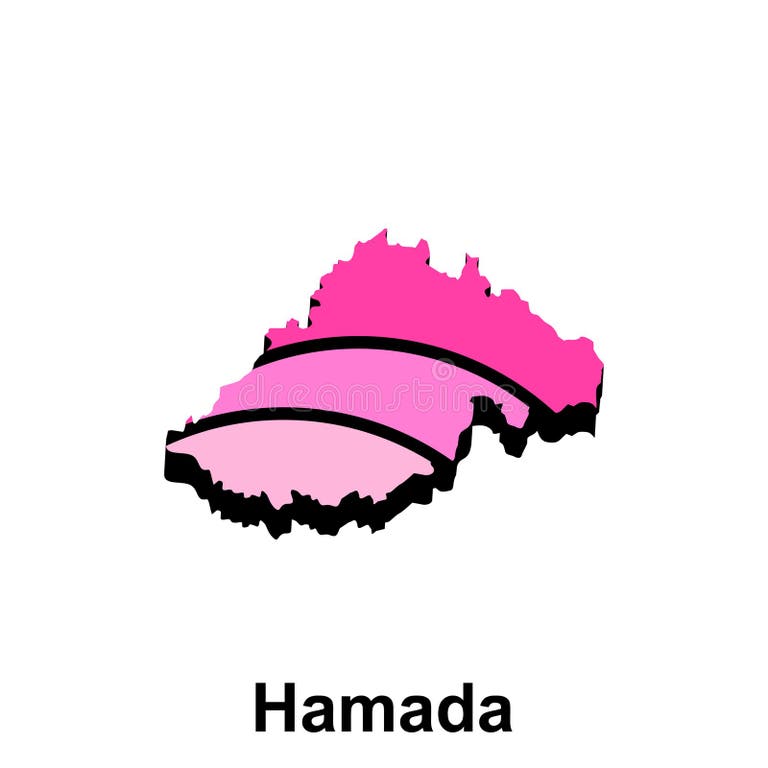 Hamada City Prefecture of Japan, Vector Design Template Stock Vector ...