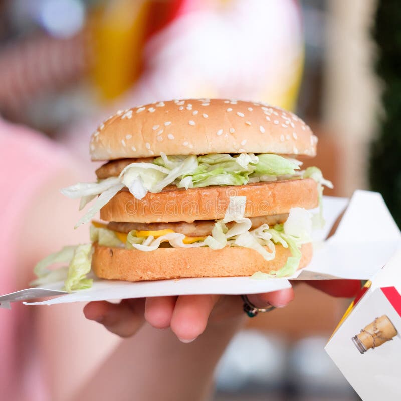 Hamberger stock image. Image of white, woman, close - 116854665