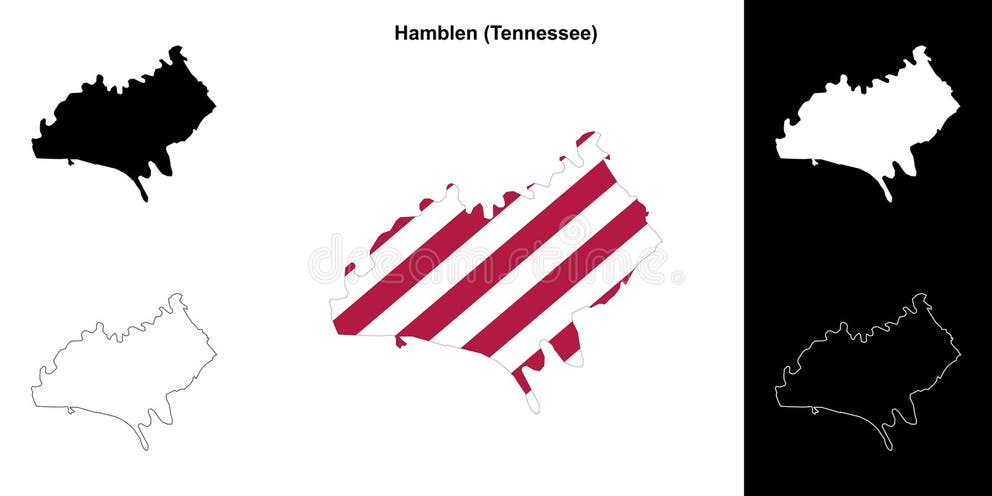 Hamblen Outline Map Stock Illustrations – 12 Hamblen Outline Map Stock ...