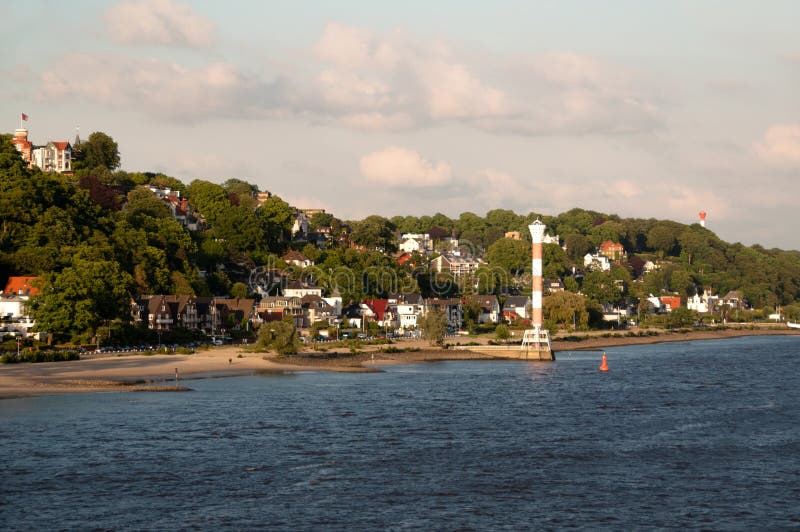 Hamburg Blankenese stock photo. Image of sunny, exclusive - 9011772