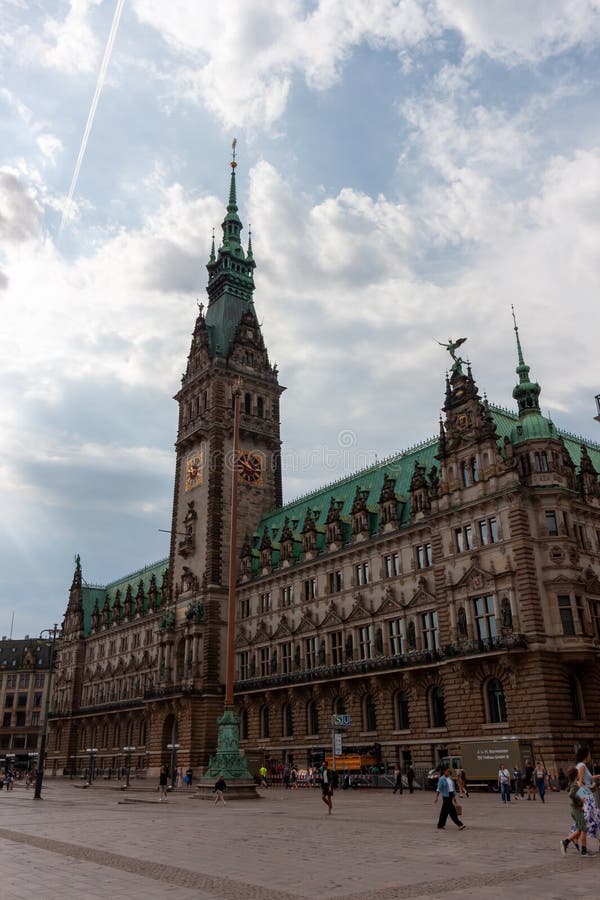 Hamburg City Hall on August 14, 2024 Editorial Image - Image of german ...