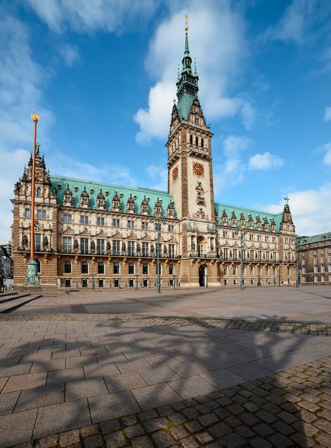 Hamburg City Hall stock photo. Image of famous, daytime - 41104812