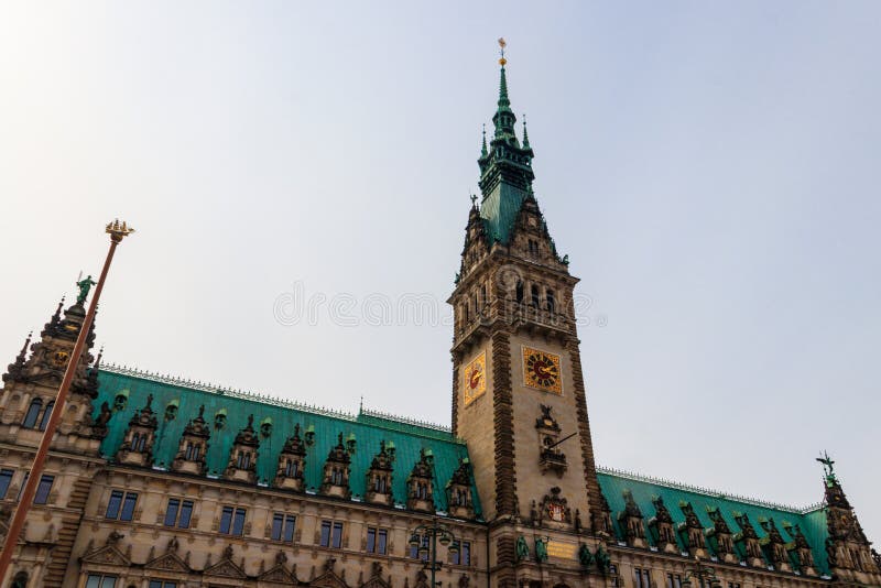 Hamburg City Hall or Rathaus in Hamburg, Germany Stock Image - Image of ...