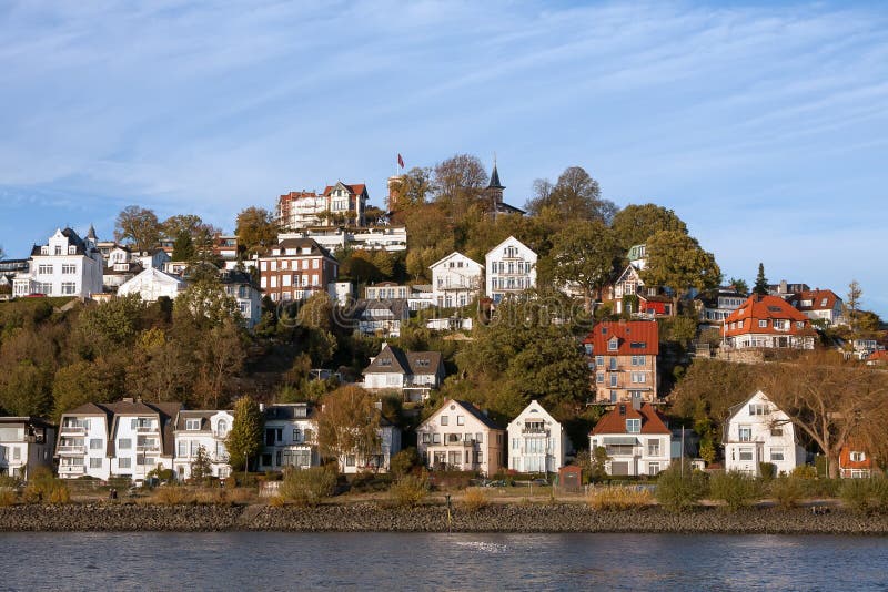 Hamburg, Germany. Blankenese. Stock Image - Image of urban, houses ...