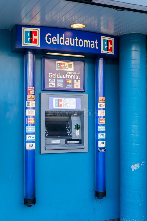 ATM of Geldautomat in Hamburg Editorial Photo - Image of technology ...