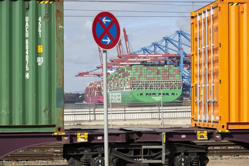 Hamburg Harbor, Hamburg, Germany, 2024 09 29, Container Cranes at the ...