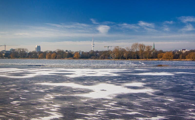 Hamburg Im Winter 2016 Germany Stock Image - Image of huge, attraction ...