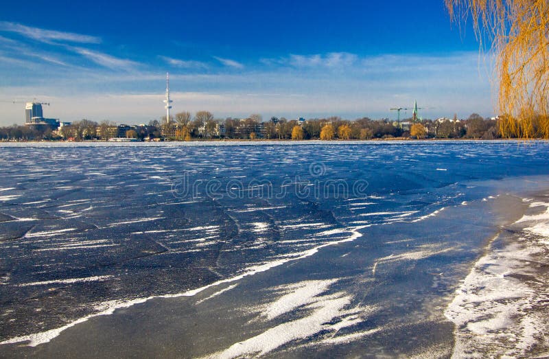 Hamburg Im Winter 2016 Germany Stock Image - Image of huge, attraction ...