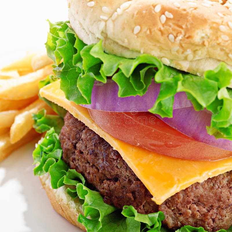 Hamburger fotografering för bildbyråer. Bild av avbrottet - 14143495