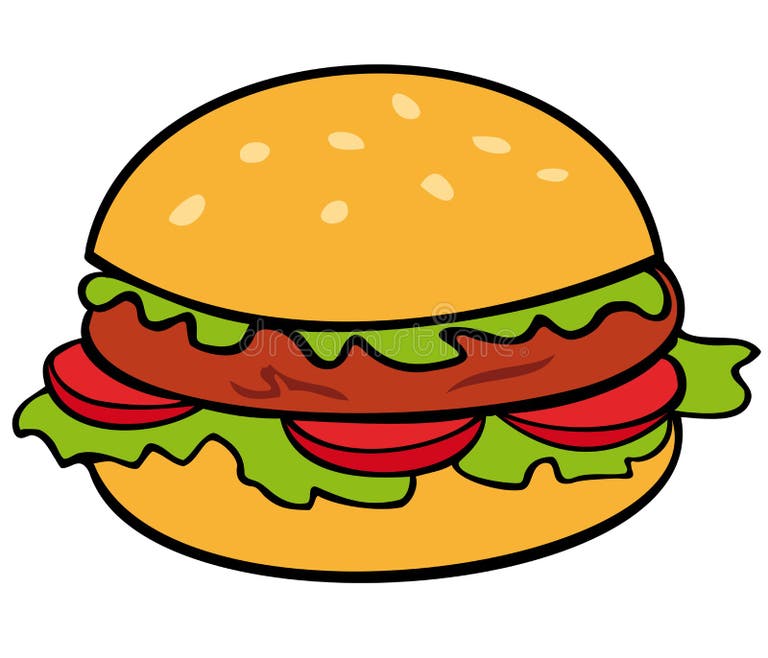 Cartoon Cooked Hamburger Stock Illustrations – 1,138 Cartoon Cooked ...
