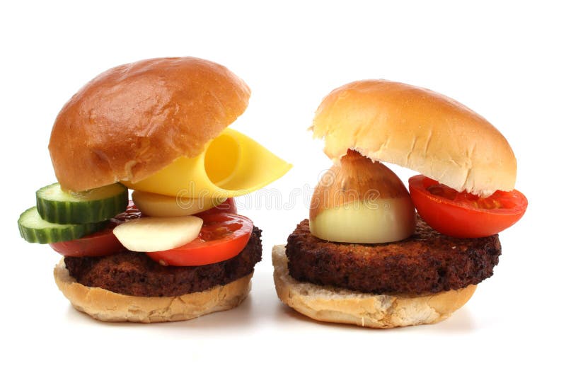 Three Mini Sandwiches stock image. Image of cheeseburger - 11609701