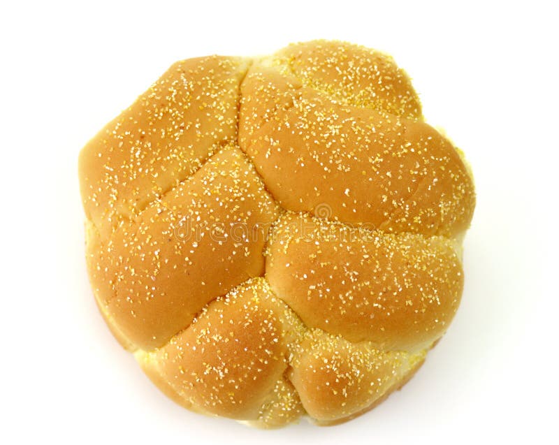 Hamburger Bun. View from the Top Stock Image - Image of porous, macro ...